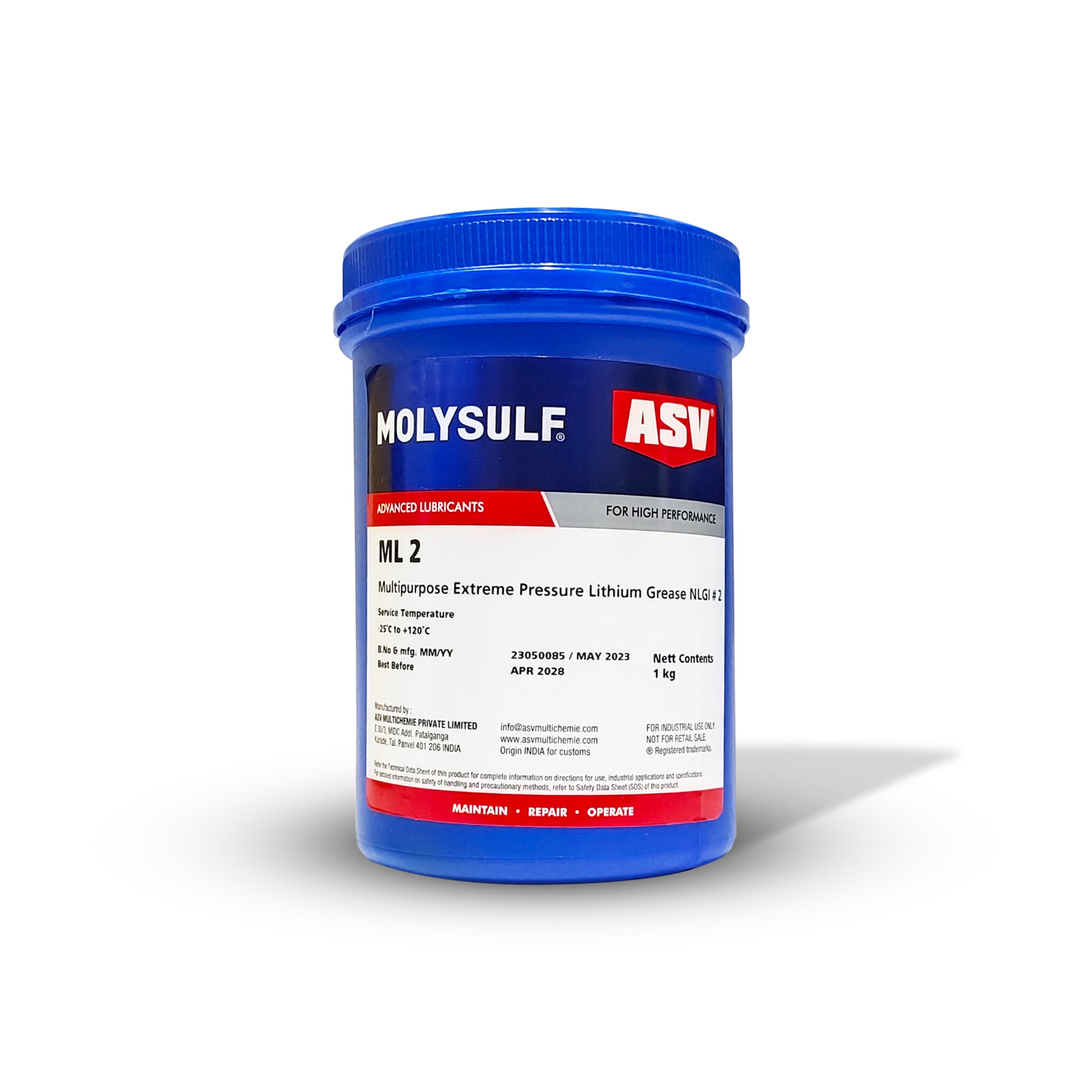 ASV ML2 Lithium Soap Based Multipurpose Grease - Una Eco Trading LLC