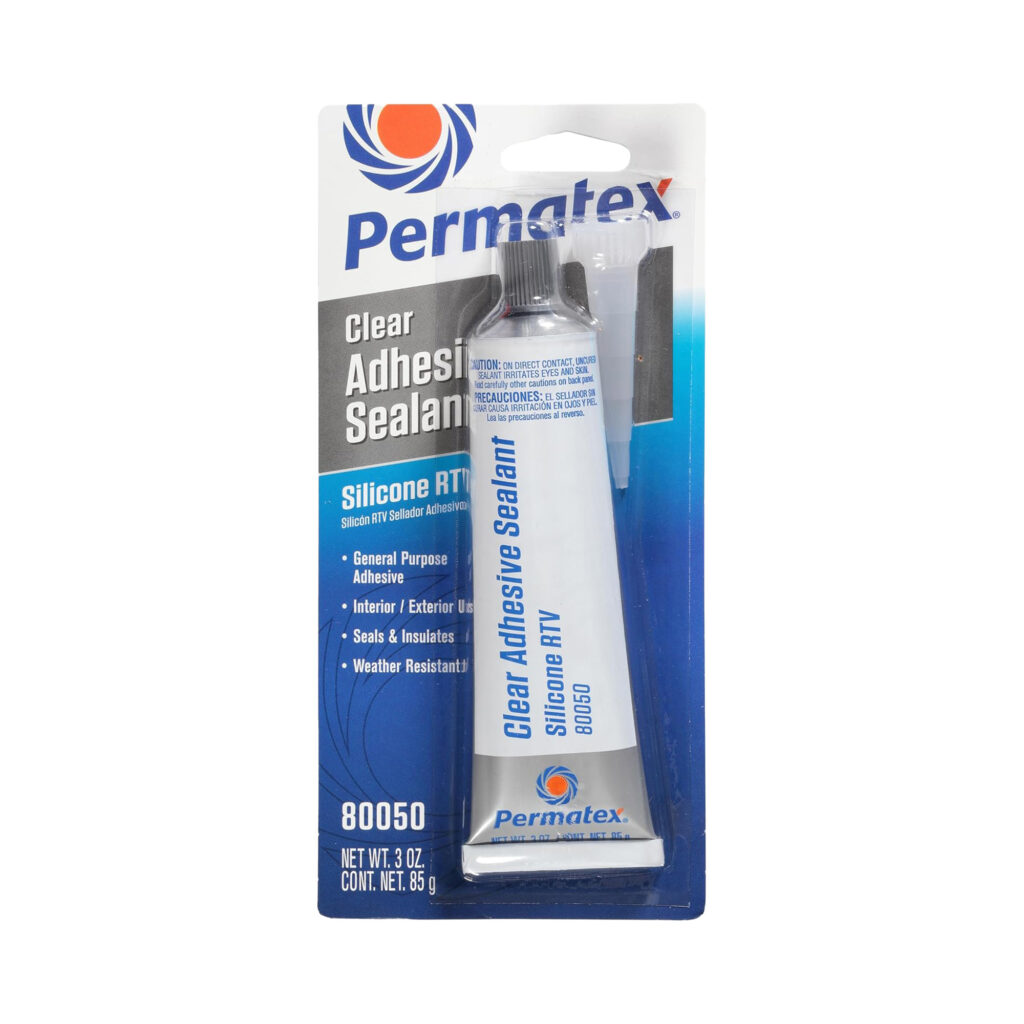 Permatex 80050 Clear RTV Silicone Adhesive Sealant - Una Eco Trading LLC