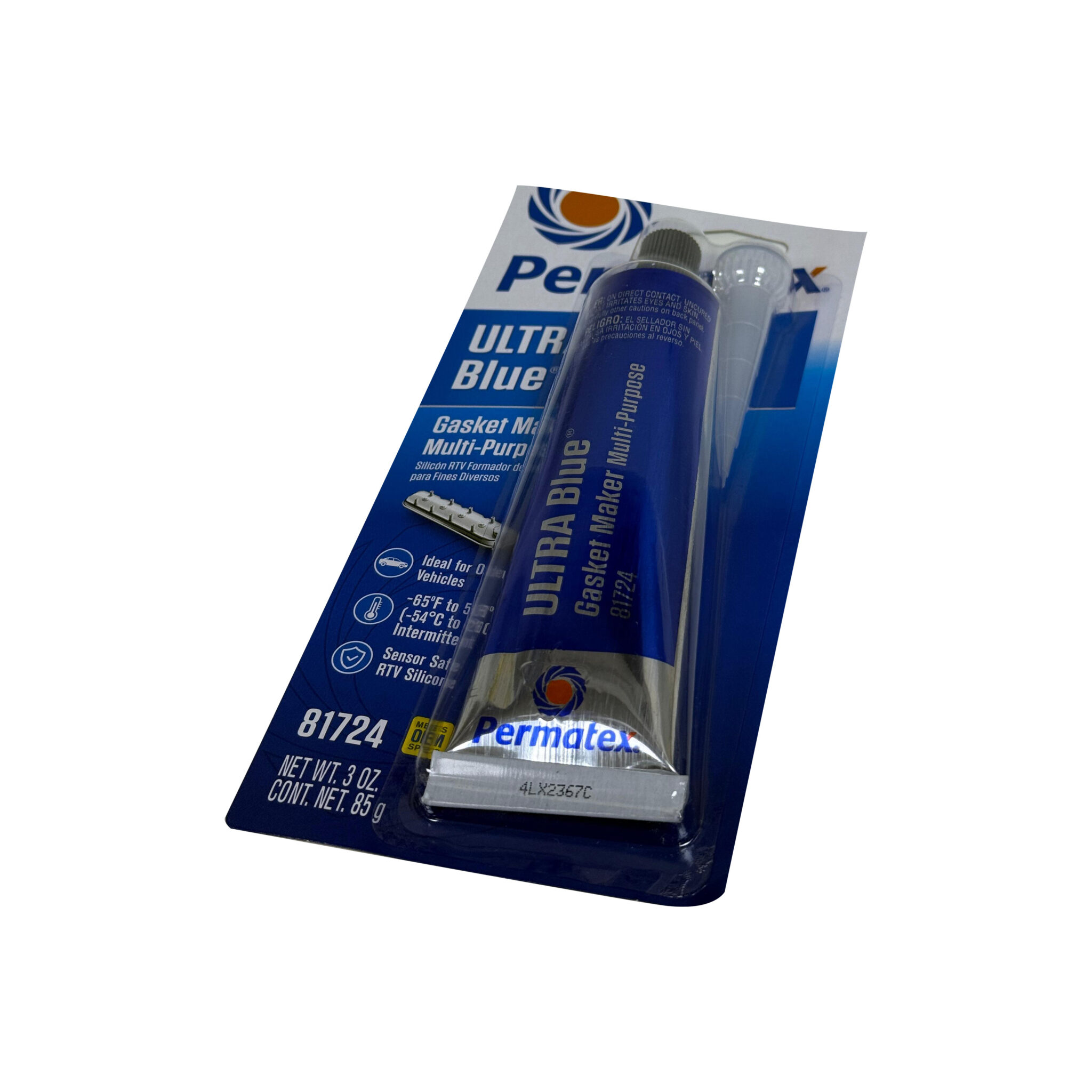 Permatex 81724 Sensor-Safe Ultra Blue RTV Silicone Gasket Maker - Una ...