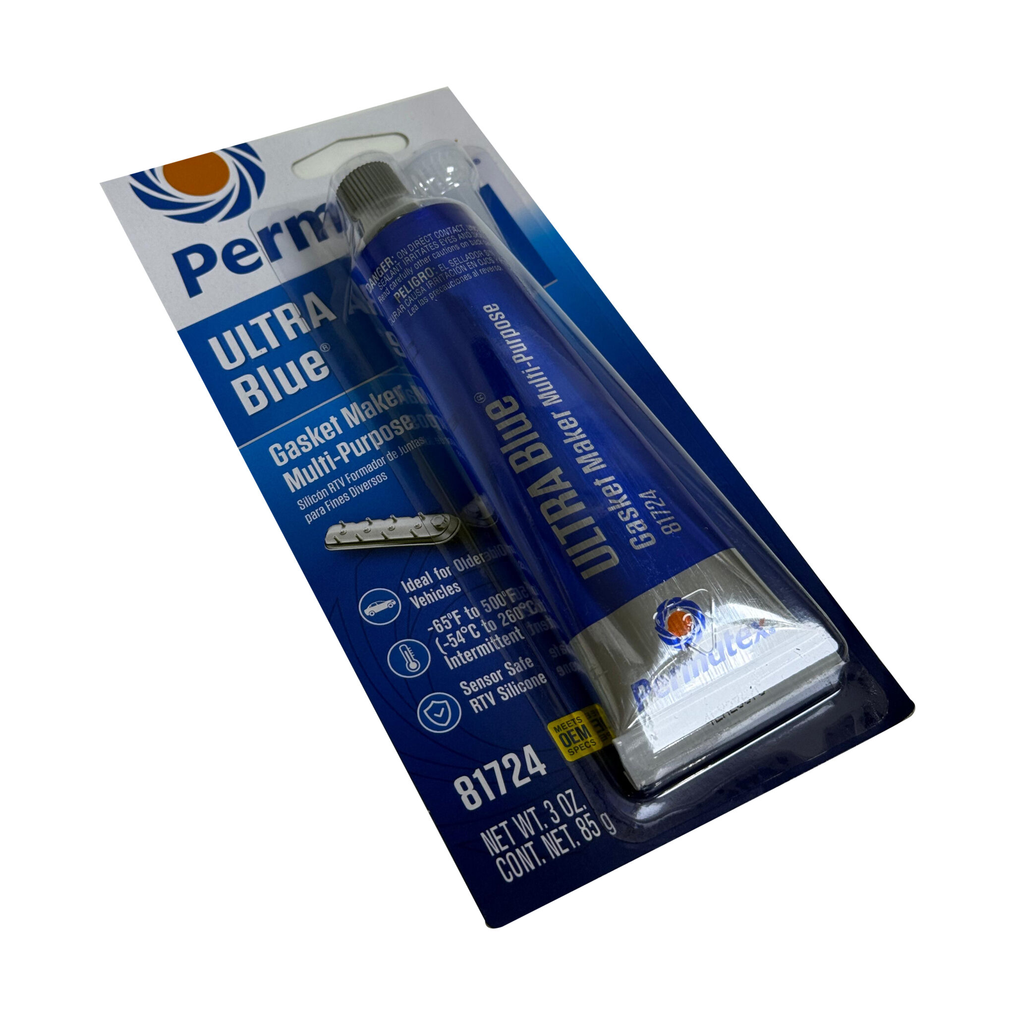 Permatex 81724 Sensor-Safe Ultra Blue RTV Silicone Gasket Maker - Una ...