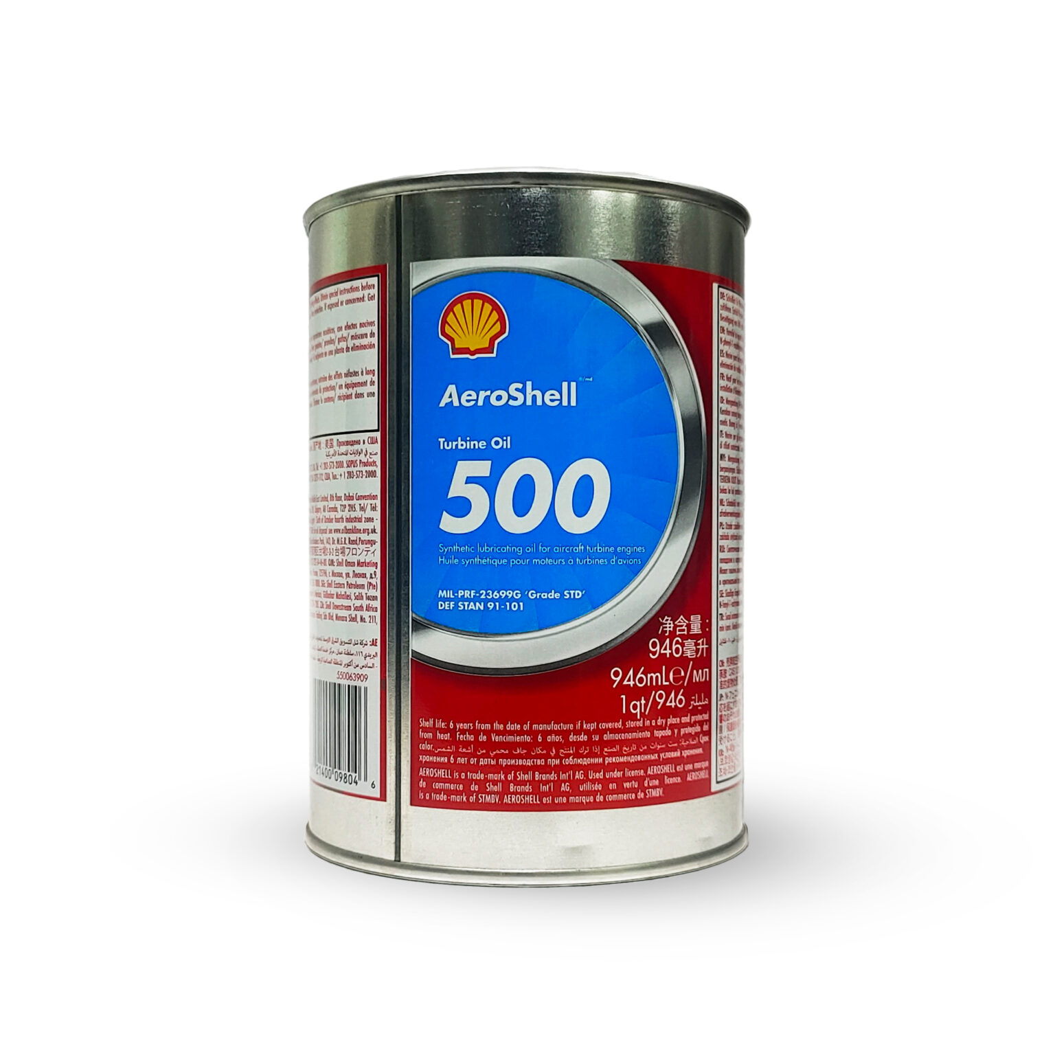 Shell AeroShell 500 Turbine Oil - Una Eco Trading LLC